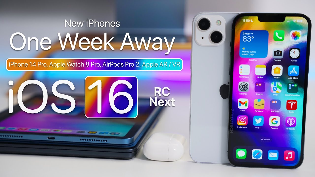 iPhone 14 One Week Away - Apple Watch 8 Pro, iOS 16 RC Next, Deals and more - YouTube