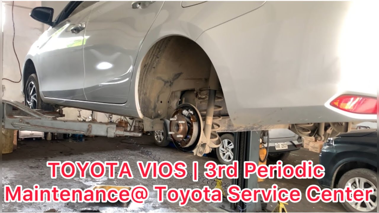 TOYOTA VIOS 3rd Periodic Maintenance @ Toyota Service Center - YouTube