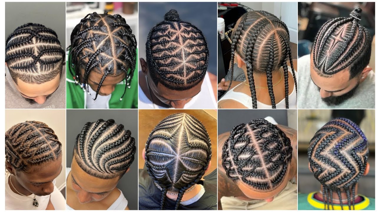 Short Hair Braids For Black Men Mens Braids & Knotless Braids