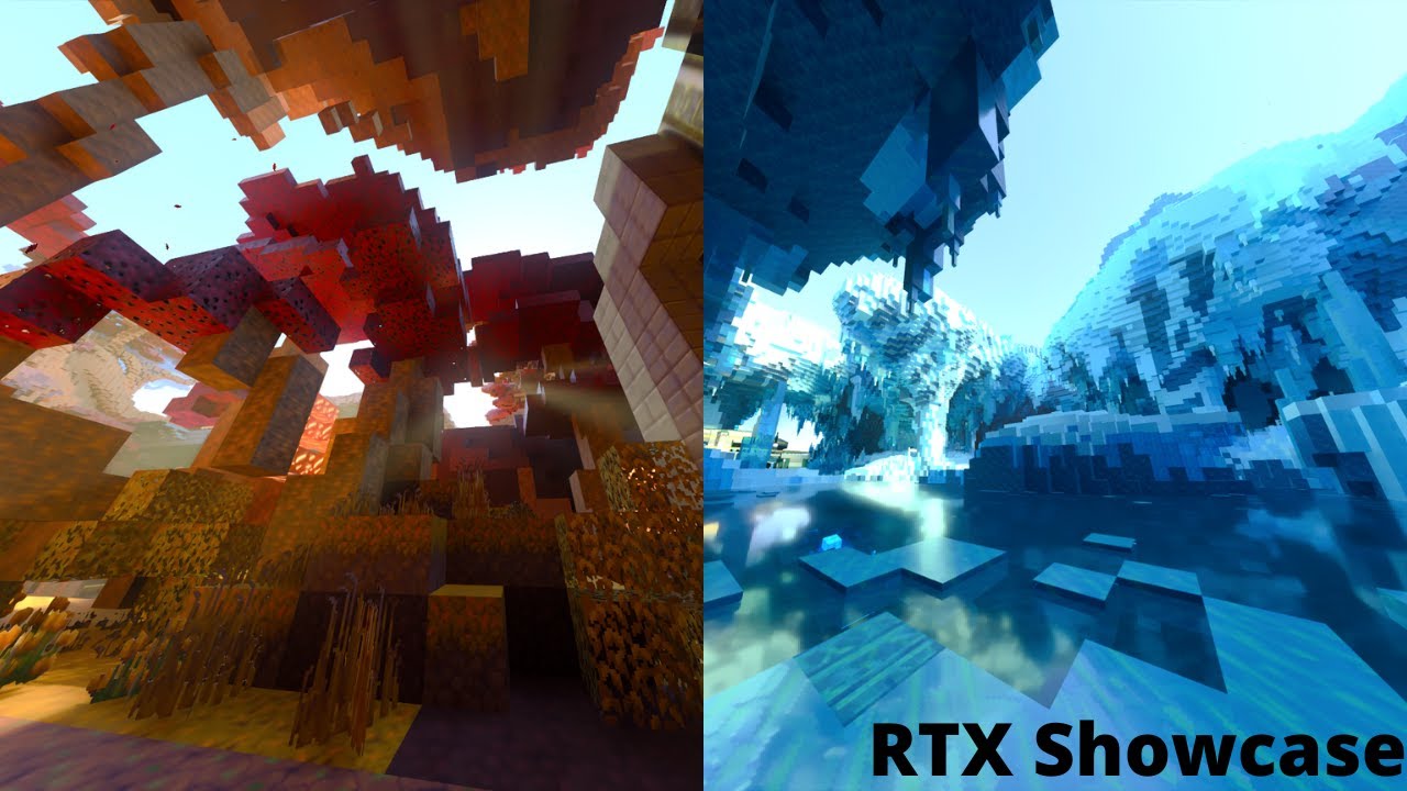 Minecraft RTX Alien Forest and Ice Biome Tour! RTX 3060 + Ryzen 5 2600 ...