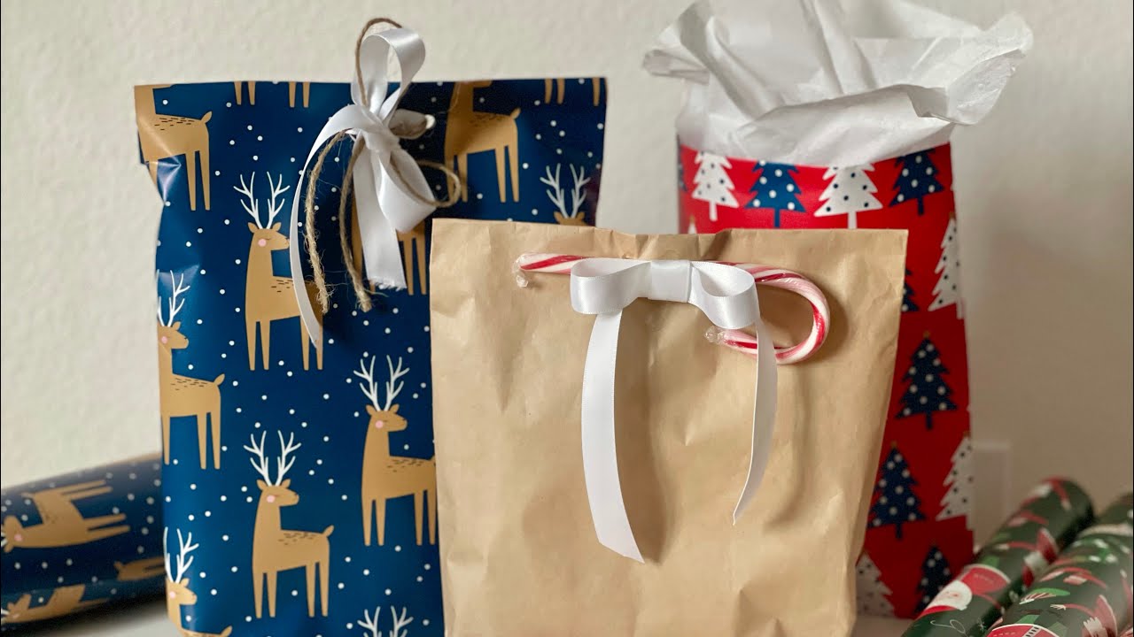 How To Make Gift Bags Out Of Wrapping Paper Scraps YouTube How To Make Gift Bags Out Of Wrapping Paper Scraps YouTube