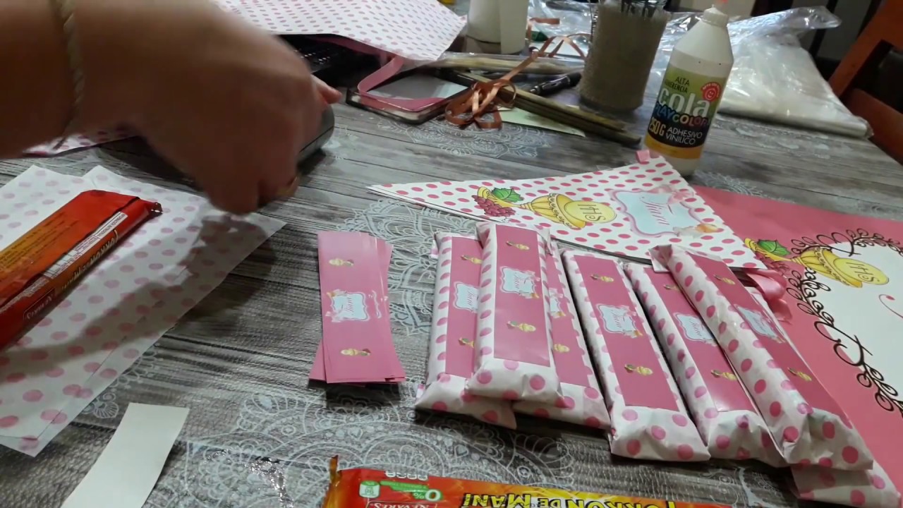 Como envolver golosinas turrones para candy bar personalizados by ...