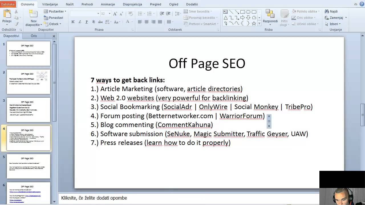 Search Engine Optimization For Dummies - Off Page SEO - YouTube