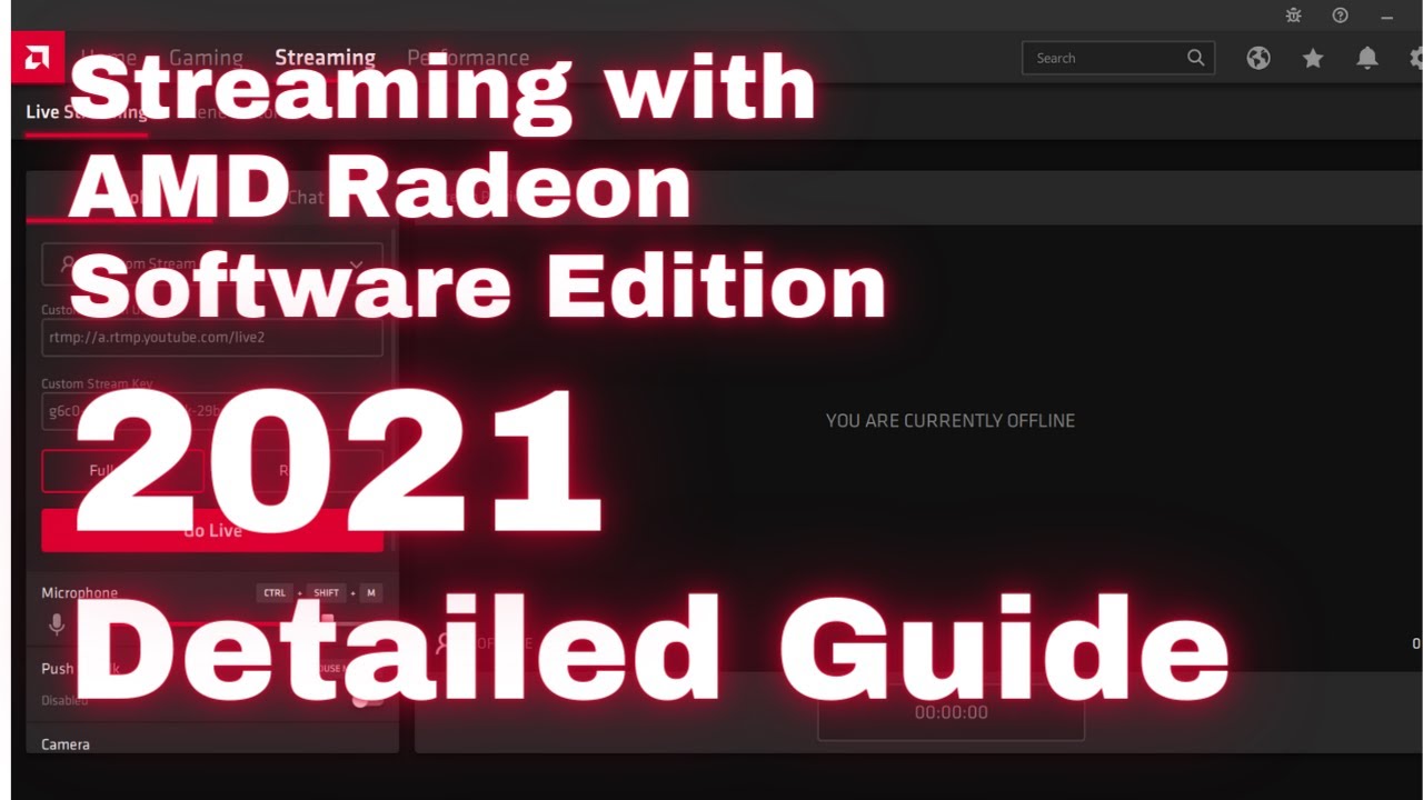 How To livestream on YOUTUBE with AMD Radeon 2021 | Detailed Guide ...
