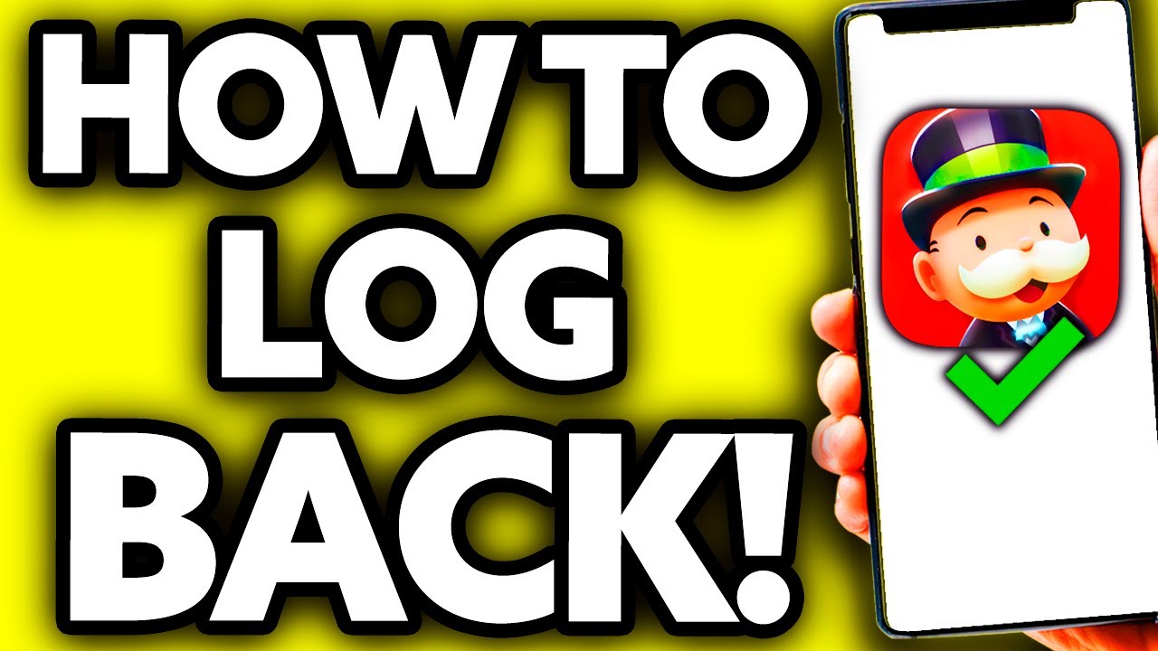 How To Log Back into Monopoly GO (Very Easy!) - YouTube