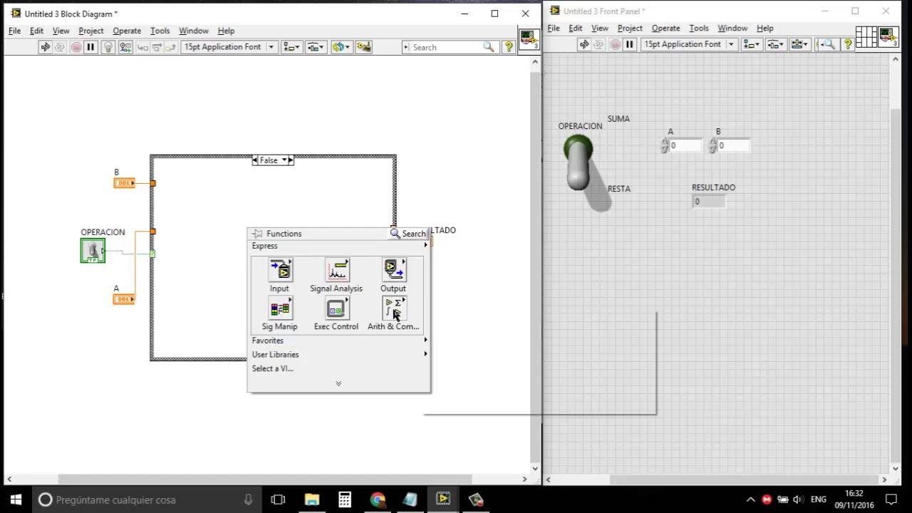 Estructura CASE en LabVIEW - YouTube