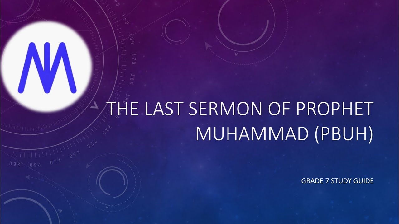 Complete Exercise Chapter 1 | The Last Sermon of Prophet Muhammad (PBUH ...