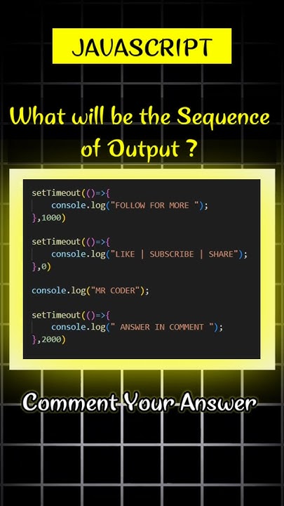 Javascript Interview Questions🙋 Js Shorts Mrcoder Javascript Youtube