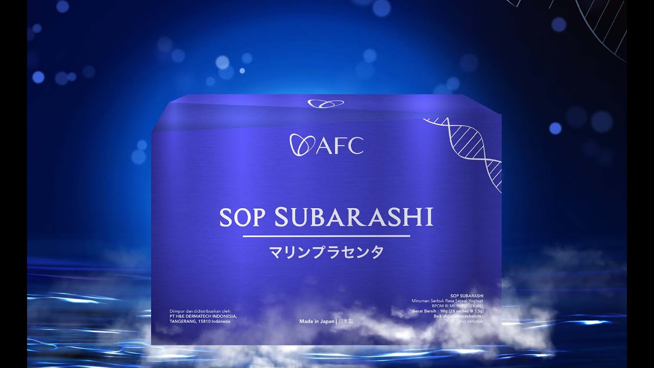SOP Subarashi Nutraceutical Food from AFC Japan - YouTube