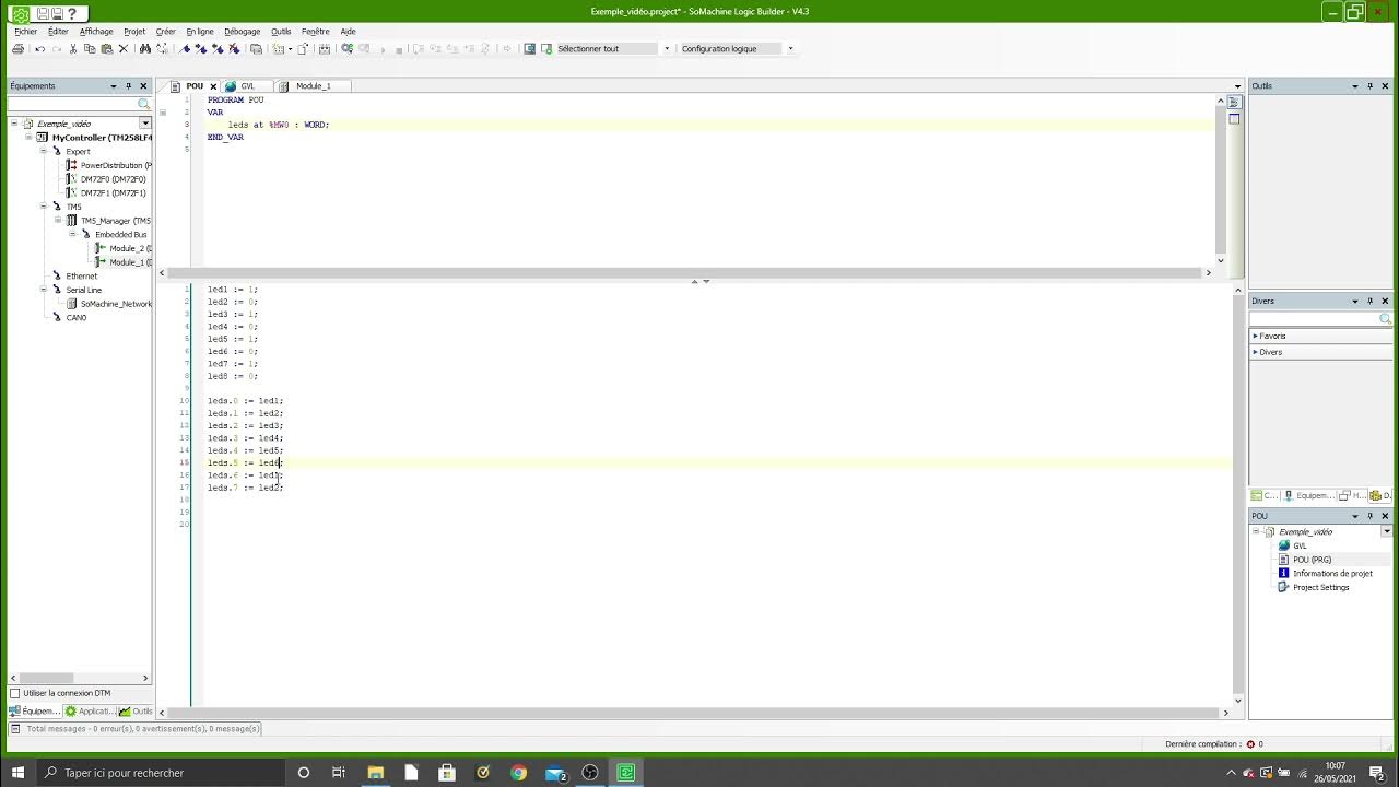 COMMUNICATION MODBUS IP SOMACHINE KEPWARE - YouTube
