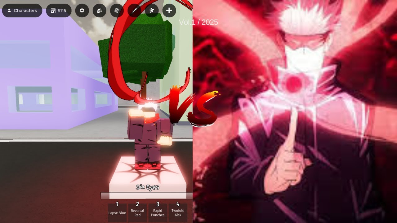 All Gojo moveset VS Anime Comparision (Jujutsu Shenanigans) - YouTube