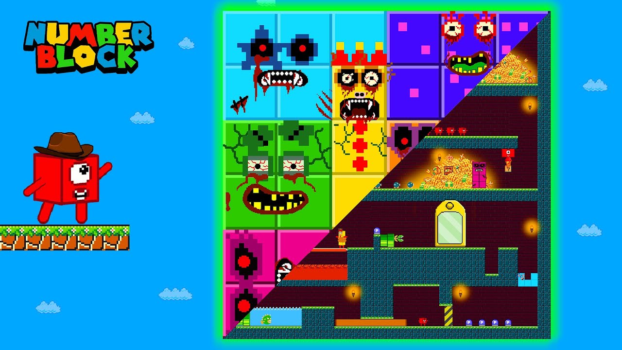 The BIGGEST Zombie Numberblocks in Mario maze | New Meta Numberblocks ...