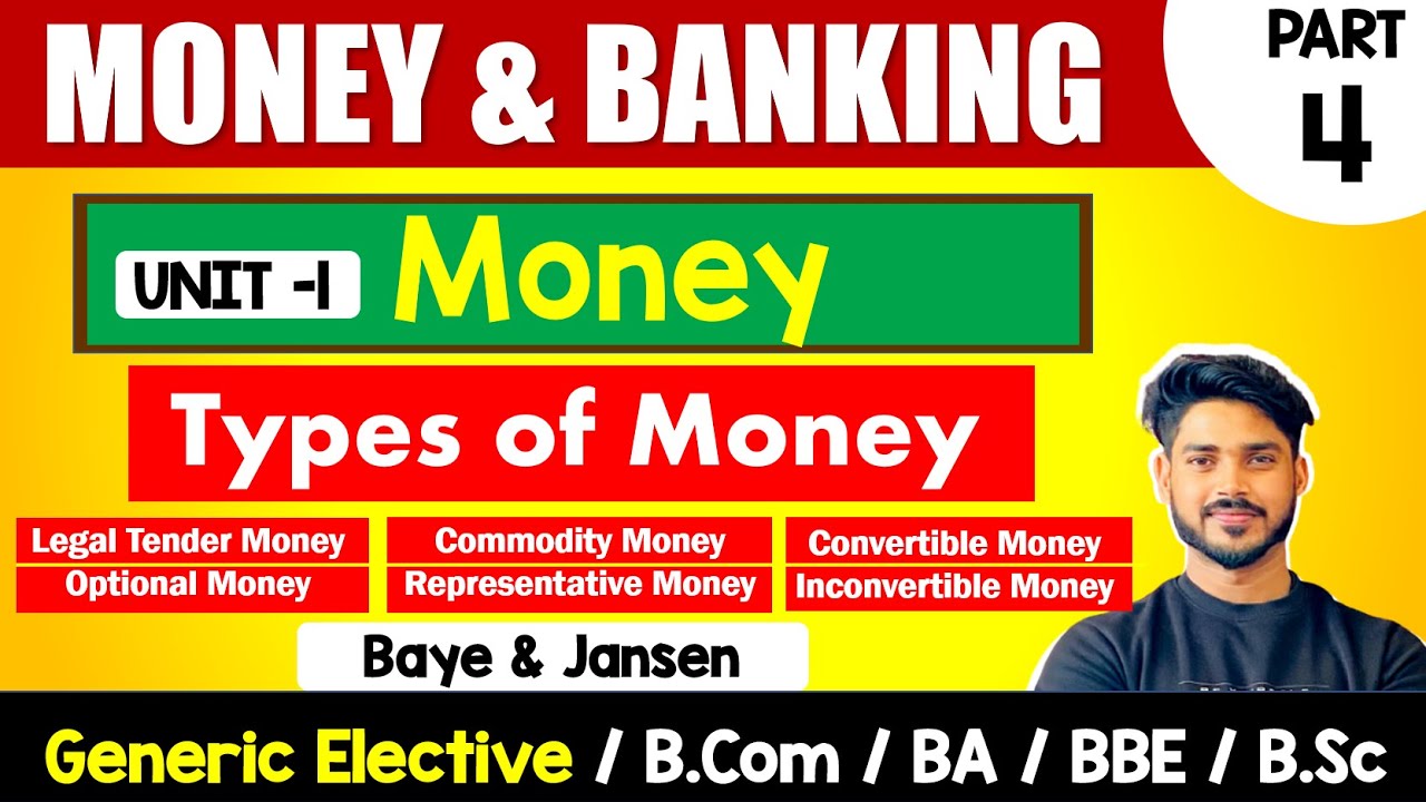 Types of Money | Unit-1 Money | Money & Banking | GE Sem-3, B.com (H ...