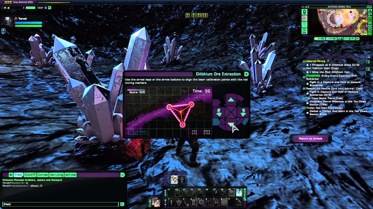 Star Trek Online Dilithium Mining - YouTube