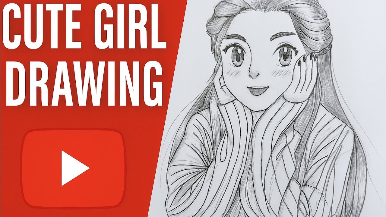 Cute expression girl drawing | Pencil sketch tutorial | Legend drawing ...