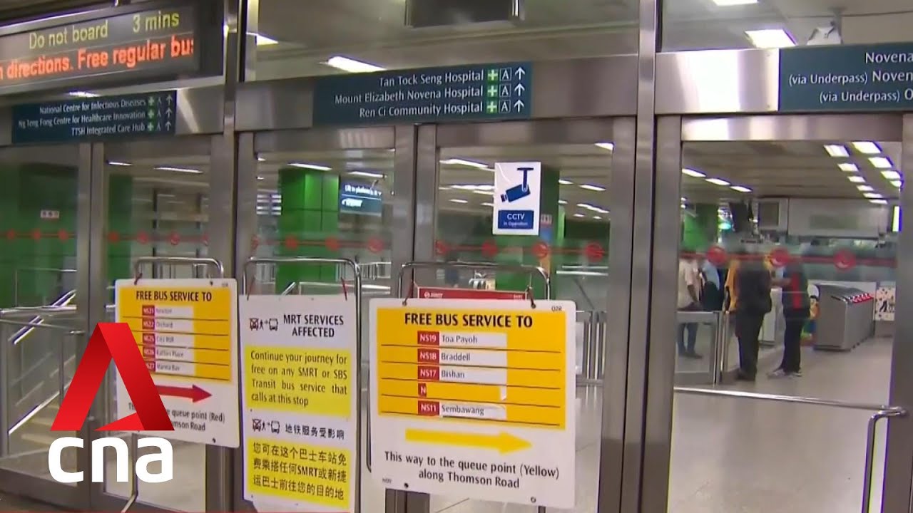 Novena MRT station shut for two hours due to smoke from motor of air ...