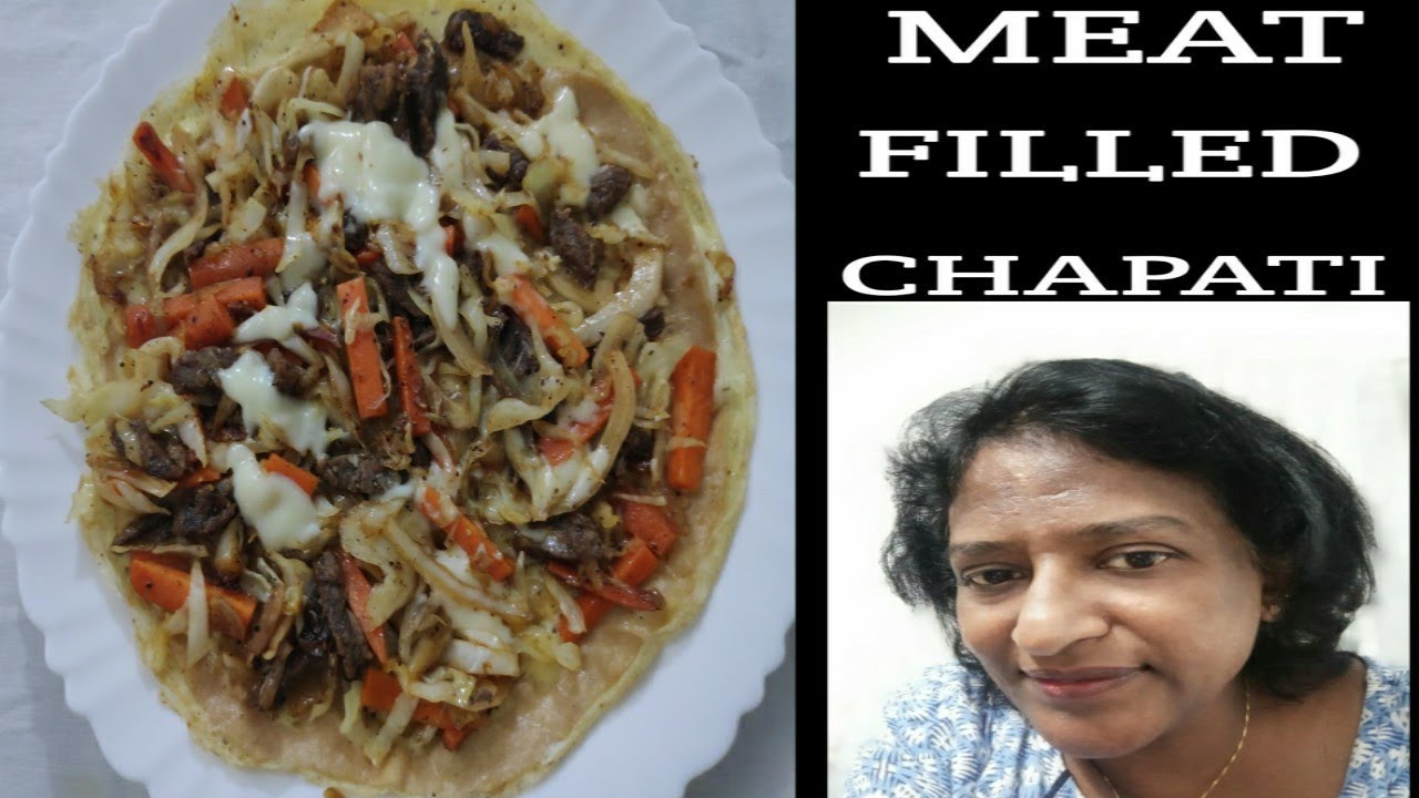 Meat Filled Chapati | Easy 5 Minutes Recipe | Pakashala - YouTube