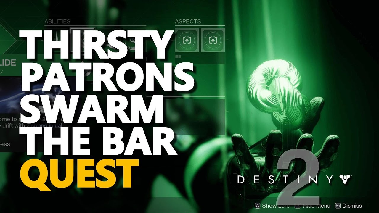 Thirsty patrons swarm the bar Destiny 2 - YouTube