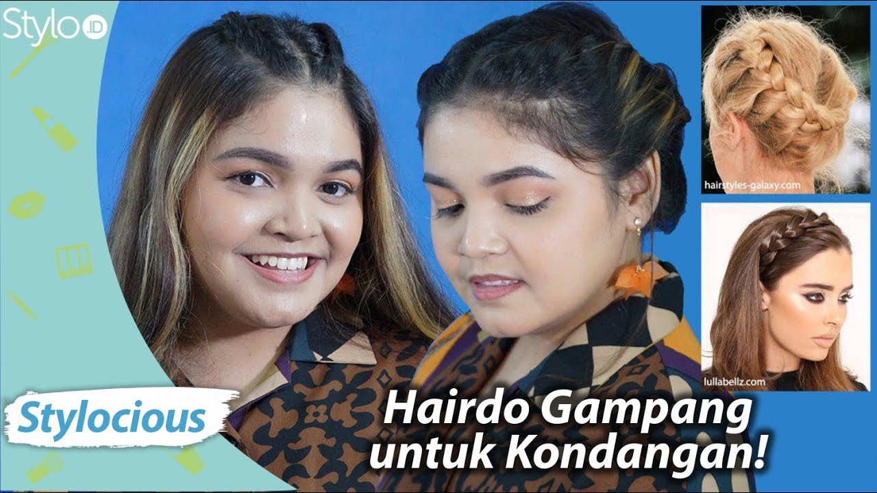 Hairdo Kondangan Simple & Cepat! | Tutorial Cara Kepang Rambut ...