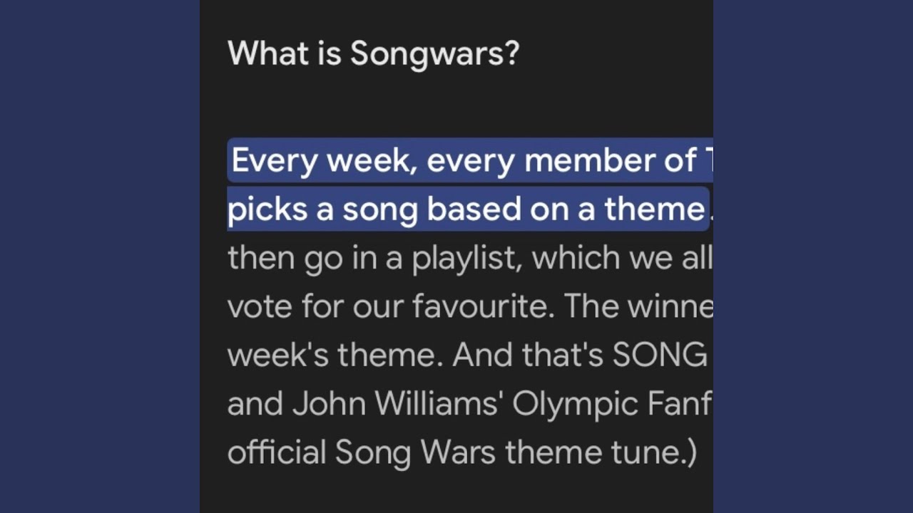 Song wars - YouTube
