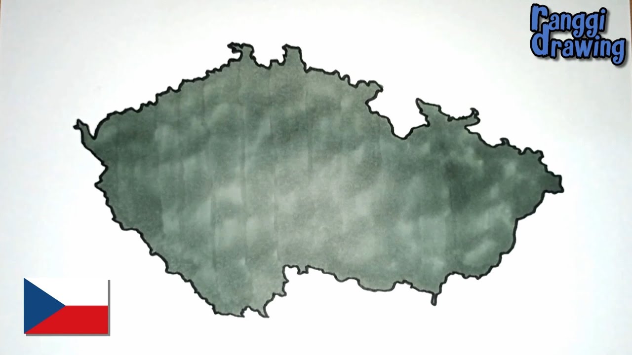 How to Draw Map of Czech Republic - YouTube