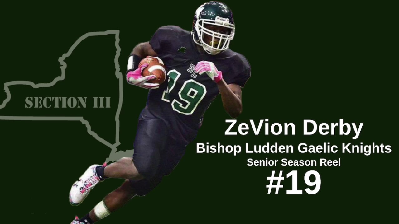 ZeVion Derby #19 Slot/SS/OLB (Class of 2019) Bishop Ludden Gaelic ...