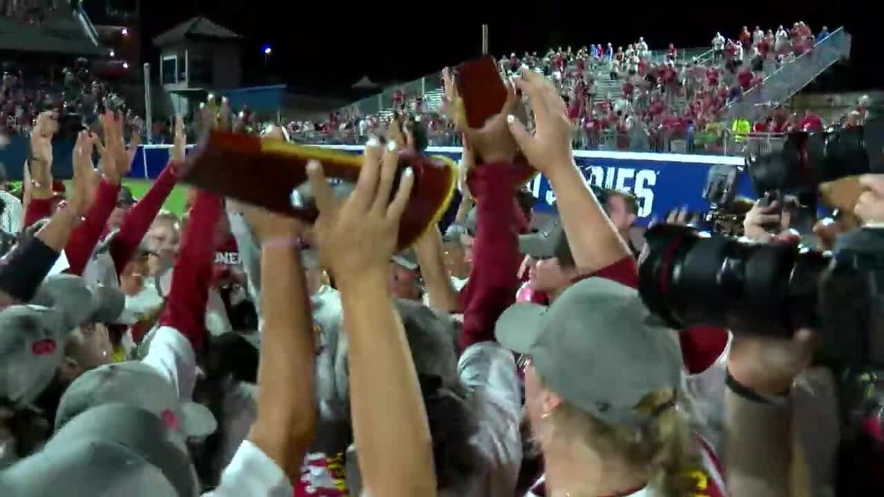 Oklahoma beats Texas for their fourth straight NCAA title 8-4 - YouTube
