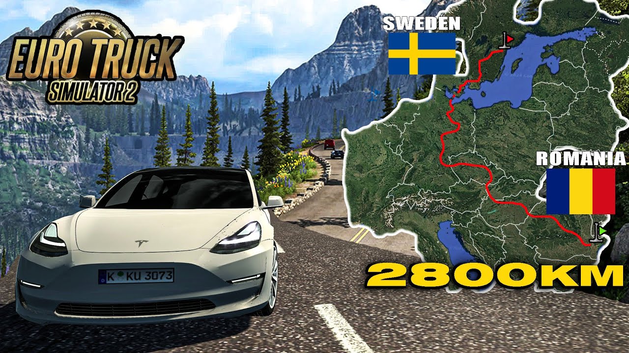 ETS2 Longest Road Trip | Romania to Sweden | Euro Truck Simulator 2 ...