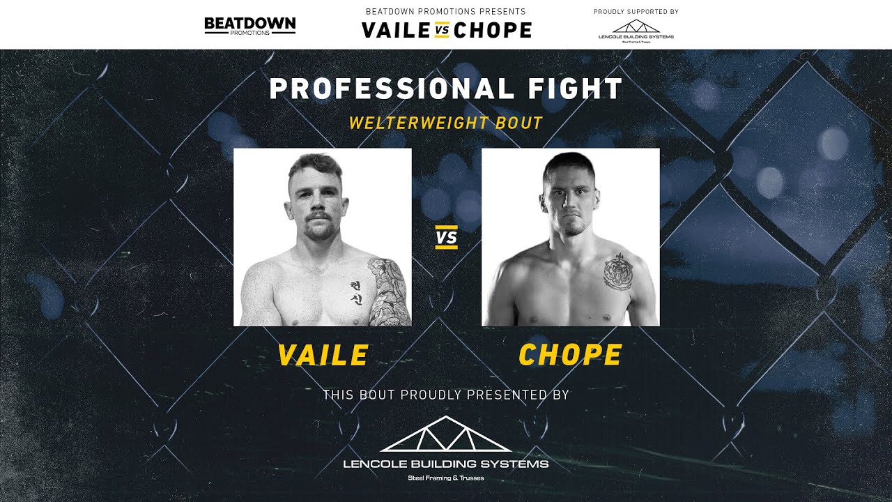 Matt Vaile V Will Chope | Beatdown Promotions Presents: Vaile V Chope ...