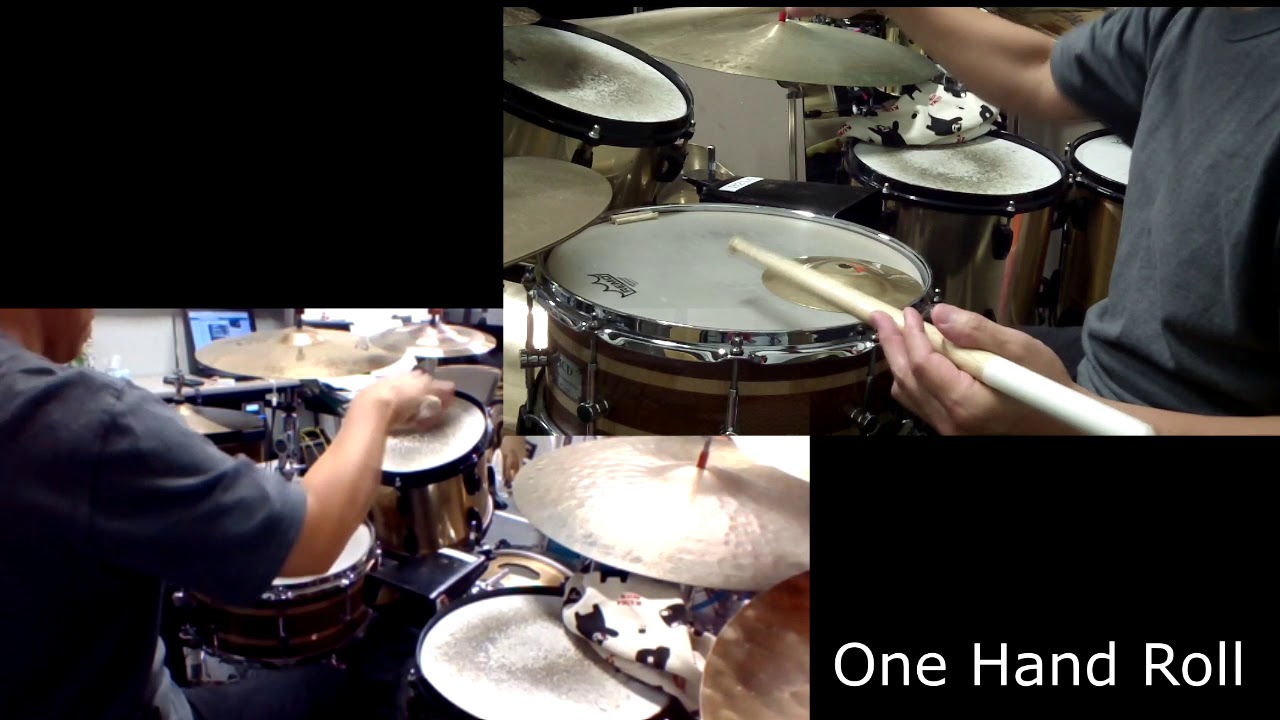 グリップ続編と片手連打・One Hand Roll - YouTube