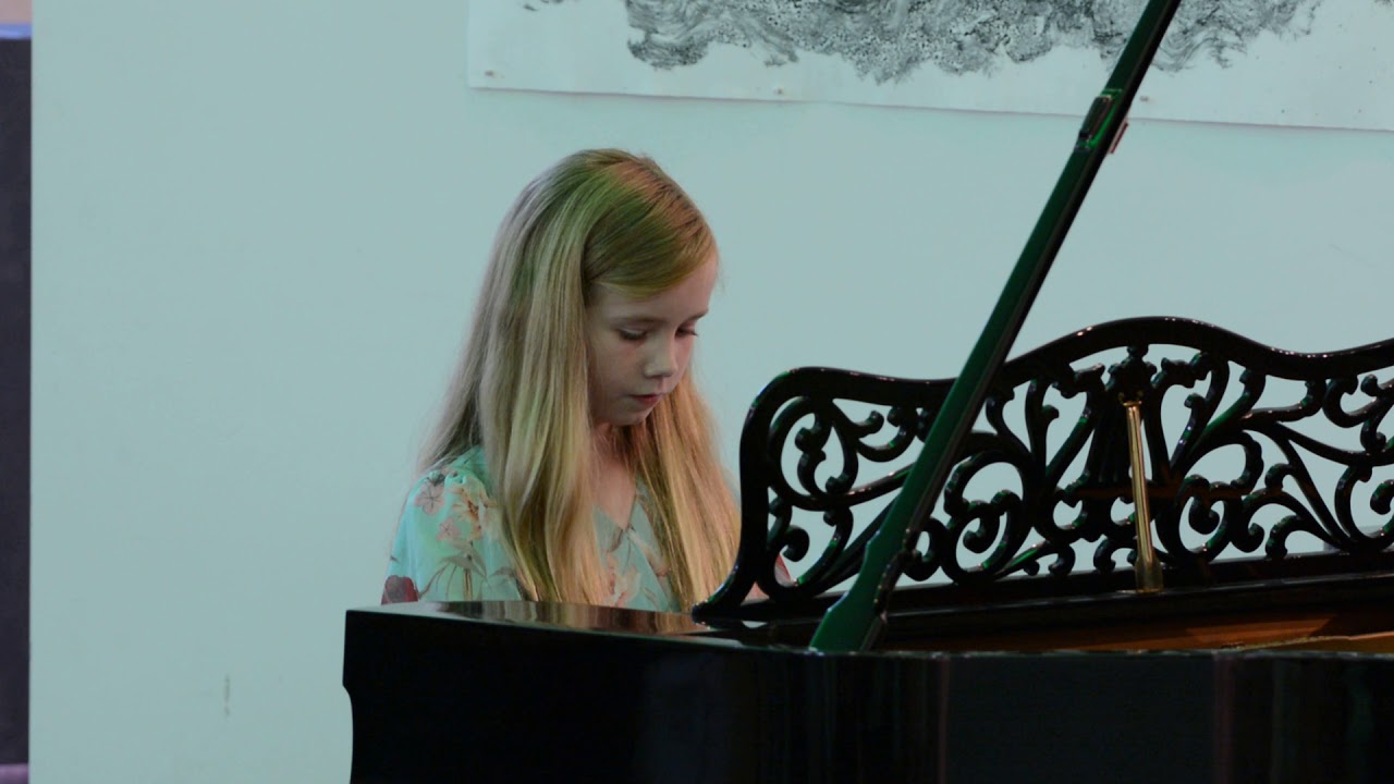 Emily Playing her second song for the recital - YouTube