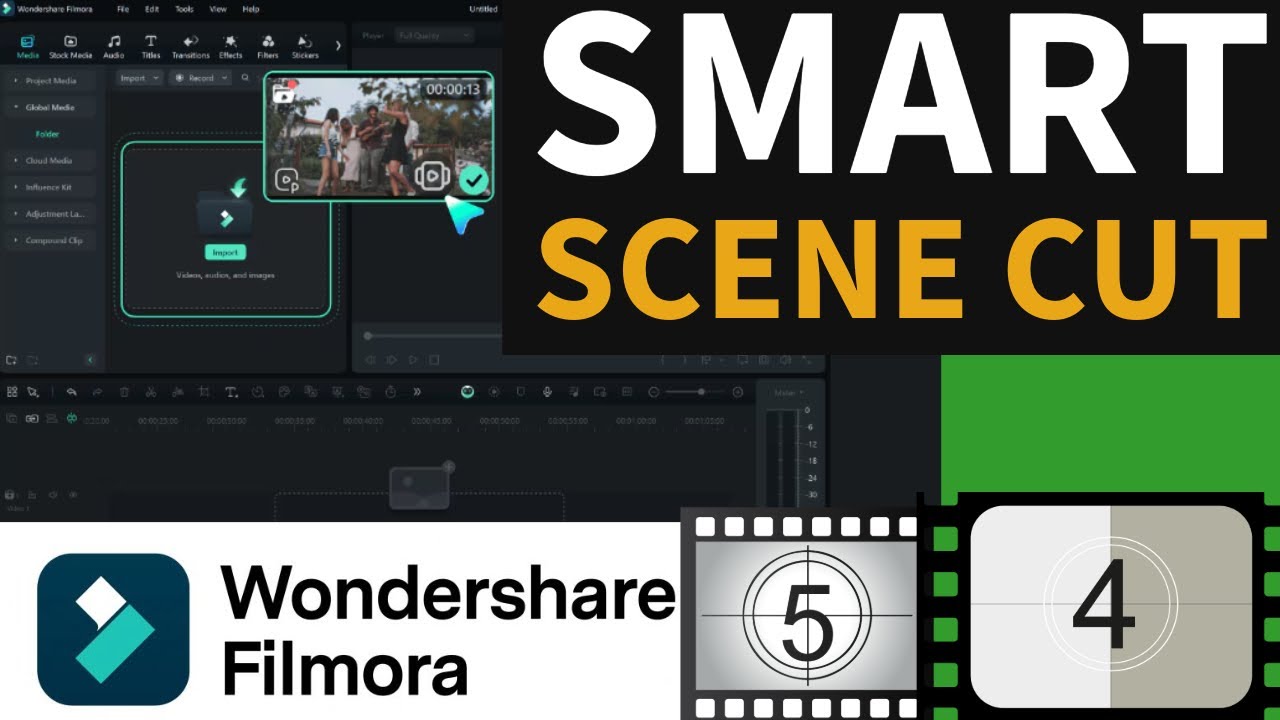 Filmora 14 Tutorial: Smart Scene Cut | Boost Editing Efficiency - YouTube