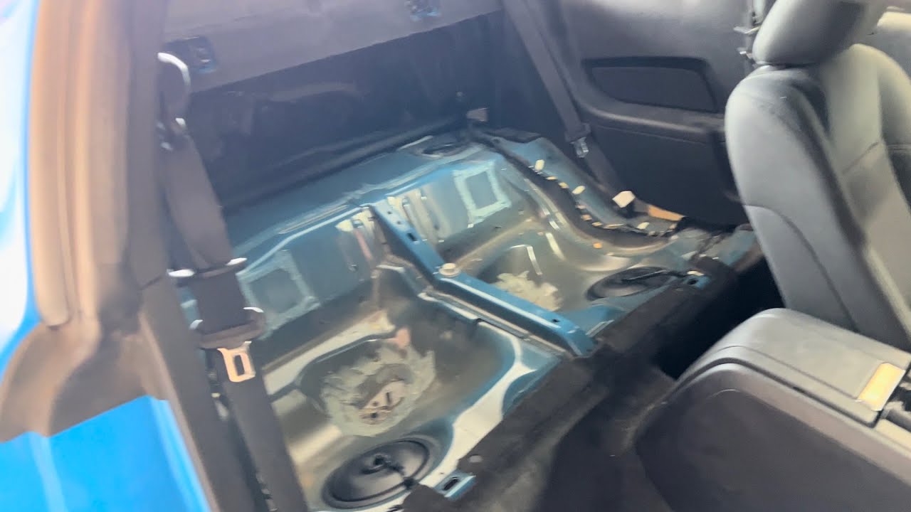 Gut job! We start getting some weight out of our s197 mustang - YouTube