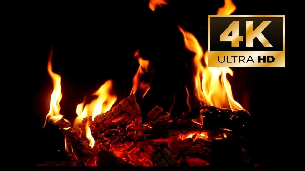 Beautiful Fire Flames With Fire Sounds And Mesmerizing Crackling Sounds ...