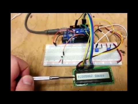 Hall Effect Sensor with Arduino - A1302 - Portable Gaussmeter - YouTube