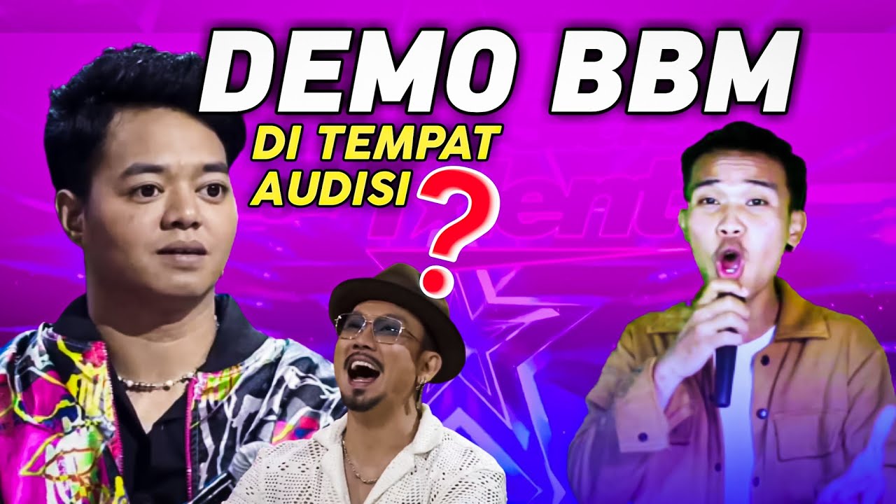 VIRAL!! DEMO BBM DI AUDISI INDONESIAS GOT TALENT RIAN RRR PARODI LAGU ...
