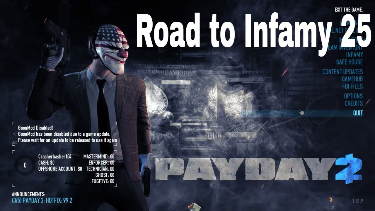 PAYDAY 2 Road to Infamy 25: A New Beginning - YouTube