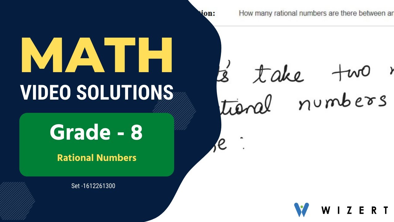 Math Rational Number word problems for Grade 8 - Set 1612261300 - YouTube