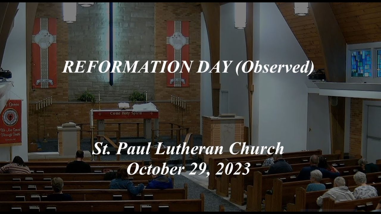 REFORMATION DAY (Observed) October 29, 2023 - YouTube