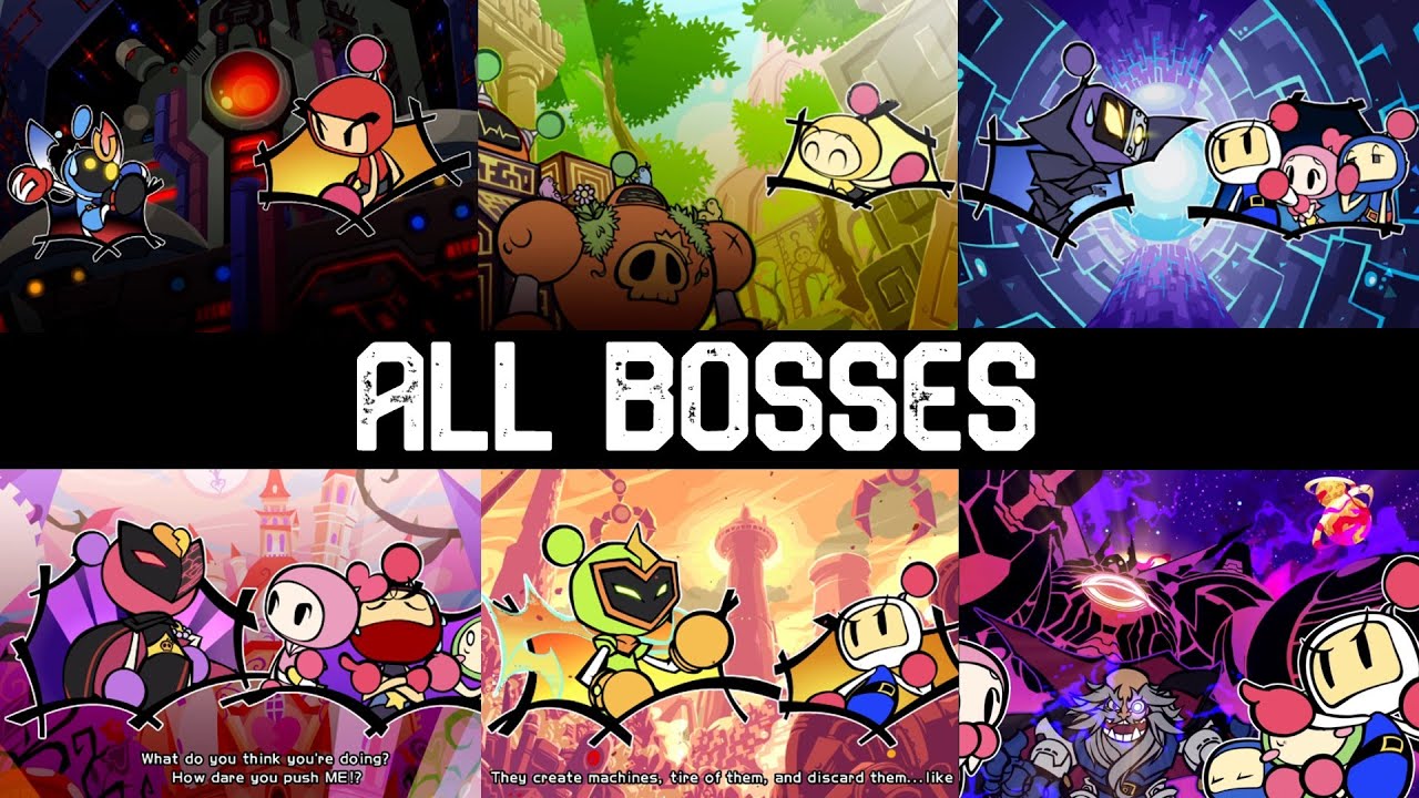 Super Bomberman R - All Bosses + Cutscenes & True Ending - YouTube