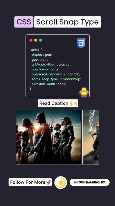 Scroll Snap Type Coding Css Html Programming Javascript Youtube