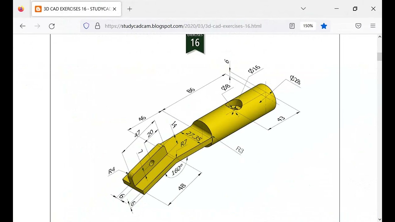 Solid Edge Community Edition 練習圖16 - YouTube