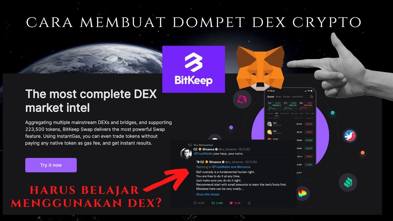 💡Cara Membuat Dompet Crypto Decentral DEX ( BitKeep vs Metamask vs Safepal ) - YouTube