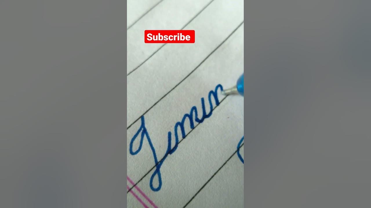 How To Write Jimin In Cursive Cursive Kese Likhe Magic Writting how-to-write-jimin-in-cursive-cursive-kese-likhe-magic-writting