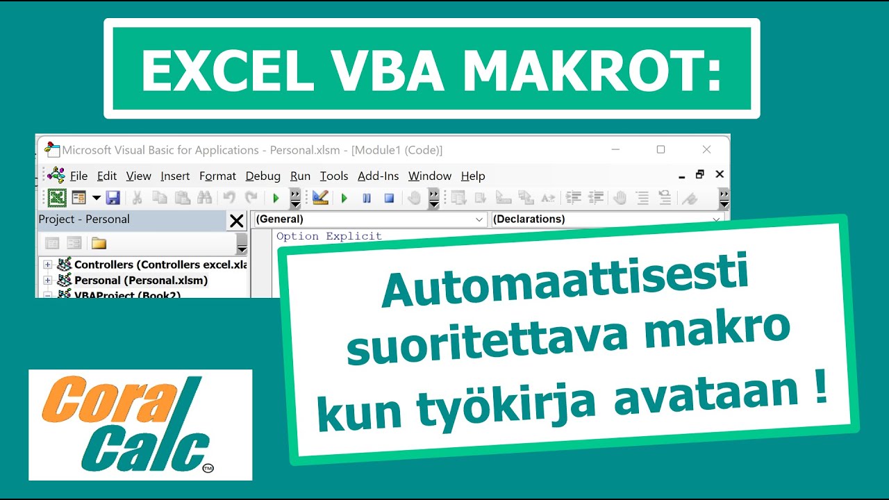 VBA Excel makro-ohjelmointi: Kuinka suoritetaan makro automaattisesti ...
