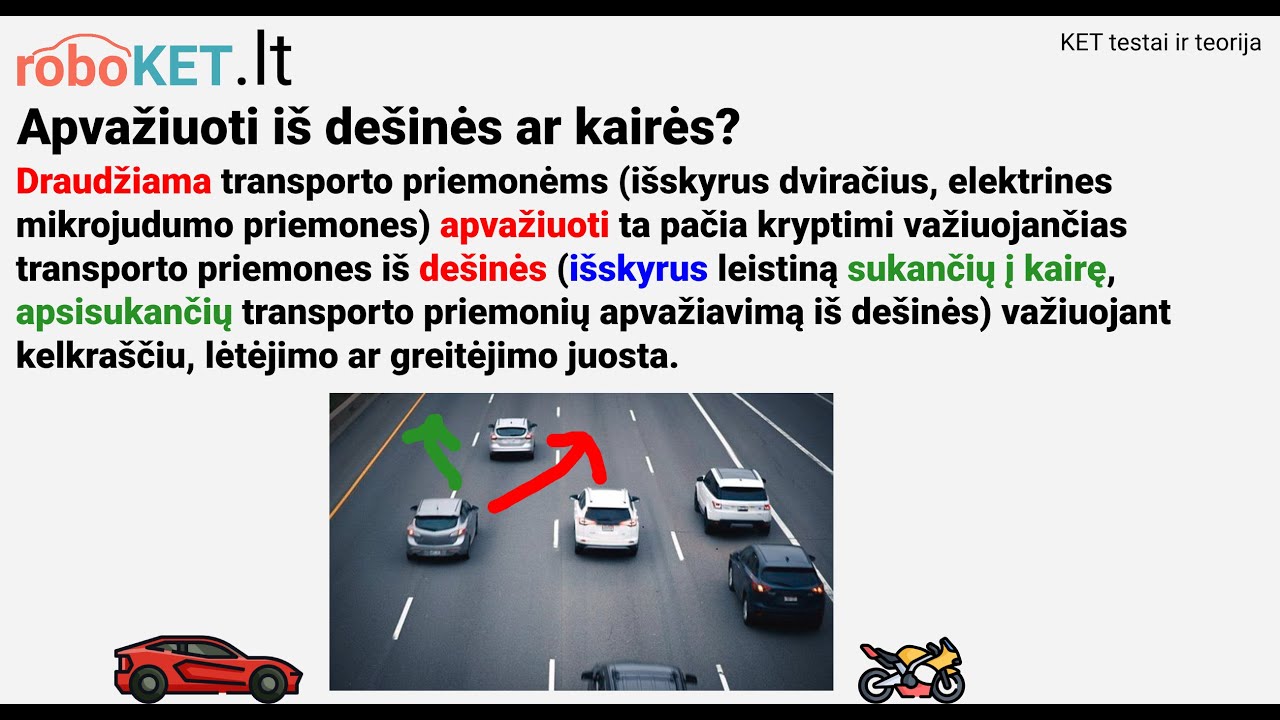 KET testai. KET bilietai. KET teorija. 14 KET skyrius. Transporto ...