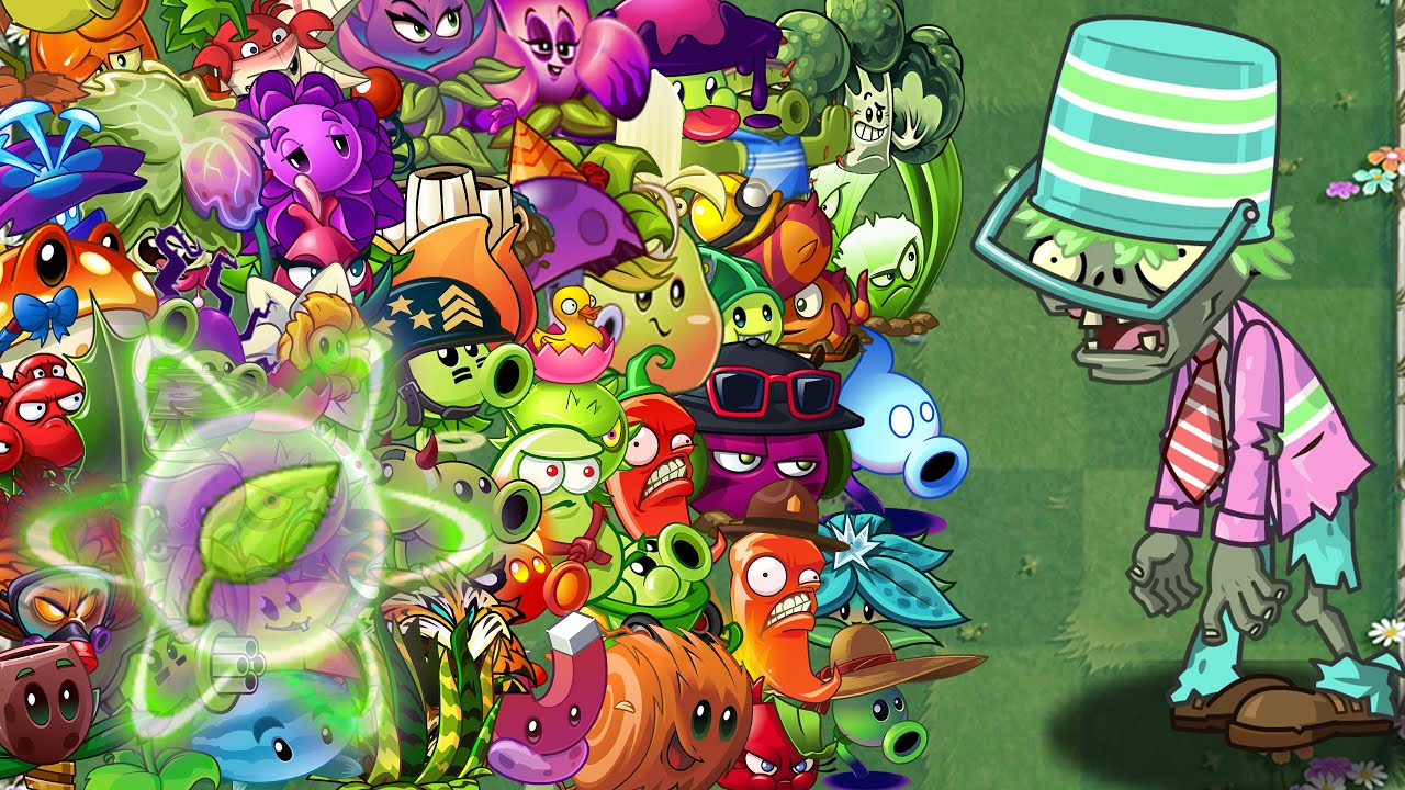 PvZ 2 Challenge - The Plant food abilities Vs 40 Spring Buckethead ...
