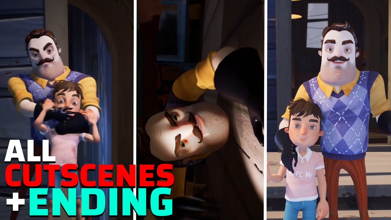 Hello Neighbor 2 All Cutscenes + SHOCKING ENDNING (2022 4K 60FPS) - YouTube