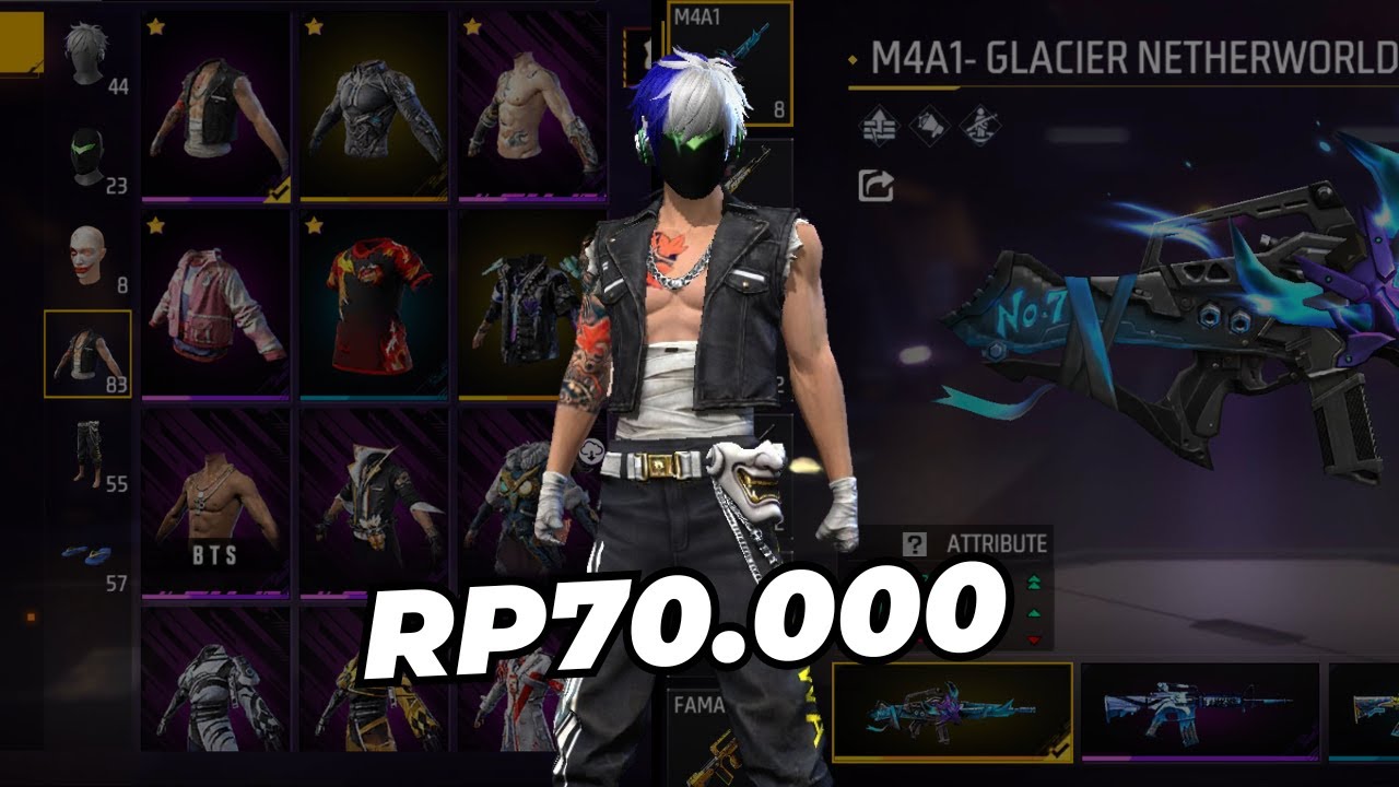 REVIEW AKUN FF SULTAN HARGA Rp70.000 - YouTube
