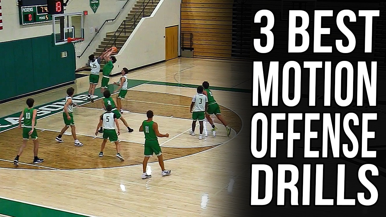 3 Best Drills For Motion Offense Basketball - YouTube